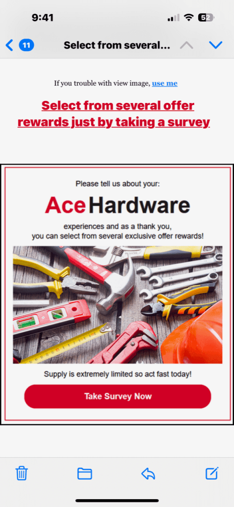 The Ace Hardware scam – Piece of Mindful